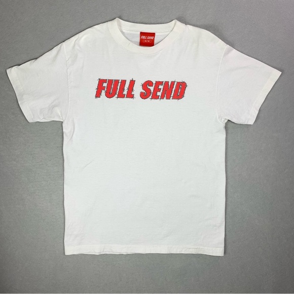 Full Send | Shirts | Full Send Box Logo White Shirt Mens Large Size Red ...